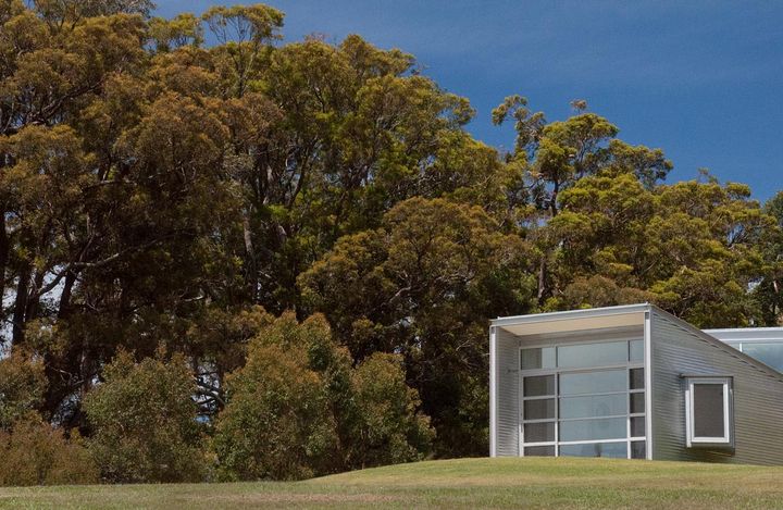 At his home in the country, every room opens up to the nature...